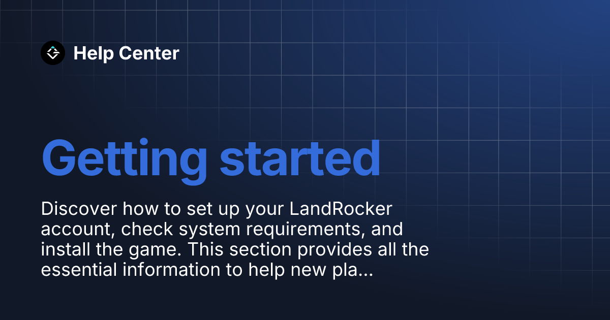 Getting started | Help Center